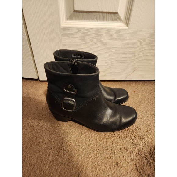 Clarks | Shoes | Clarks Womens Size 85m Ingalls Nile Black Leather ...